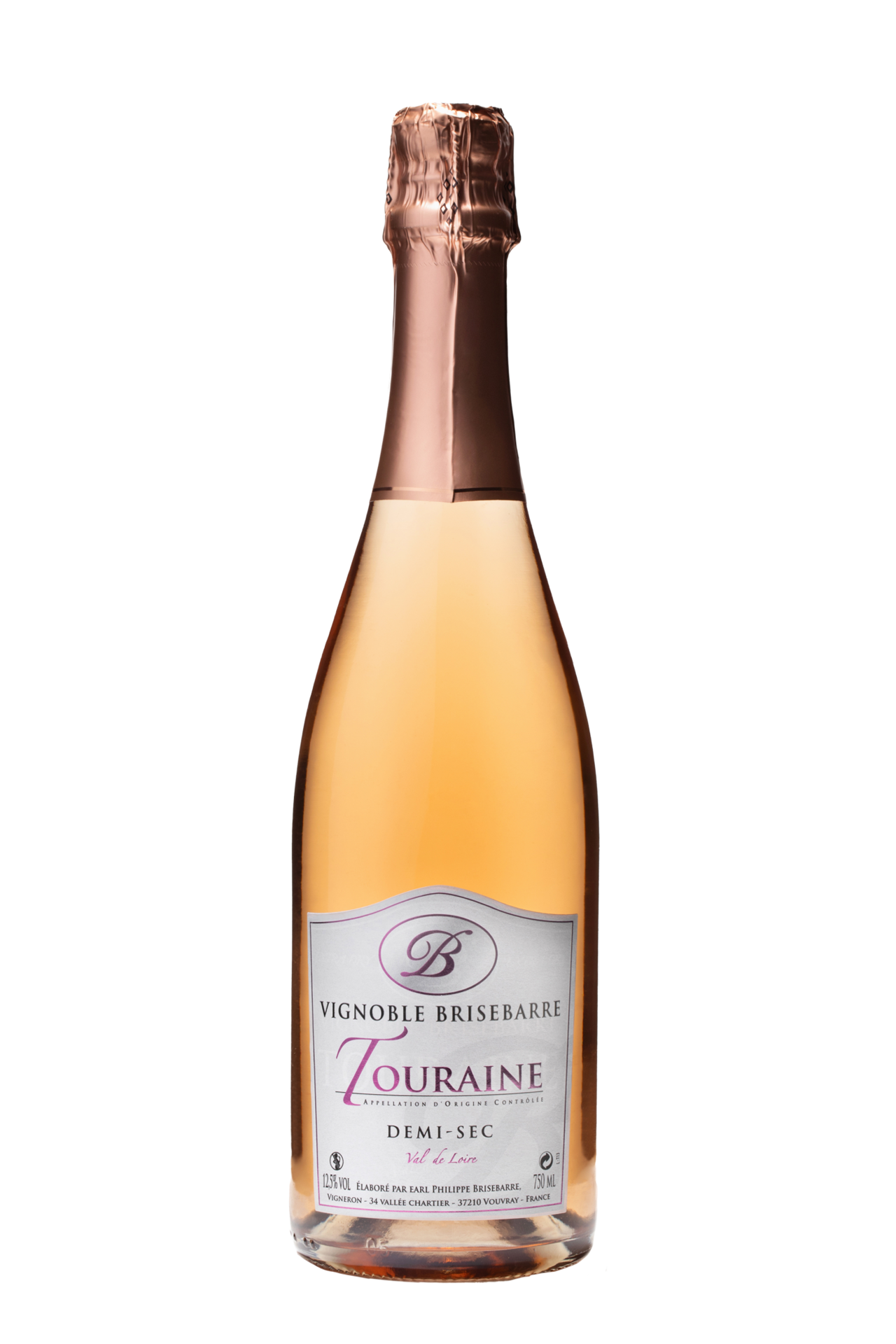 Touraine Ros Demi Sec M thode Traditionnelle Vignoble Brisebarre
